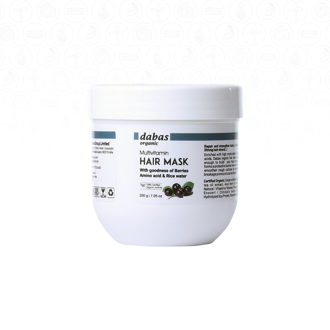 Multivitamin Smoothing Hair Mask – Dabas organic